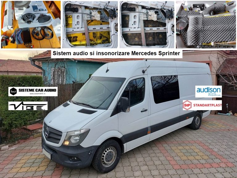 Sistem audio si insonorizare Mercedes Sprinter
